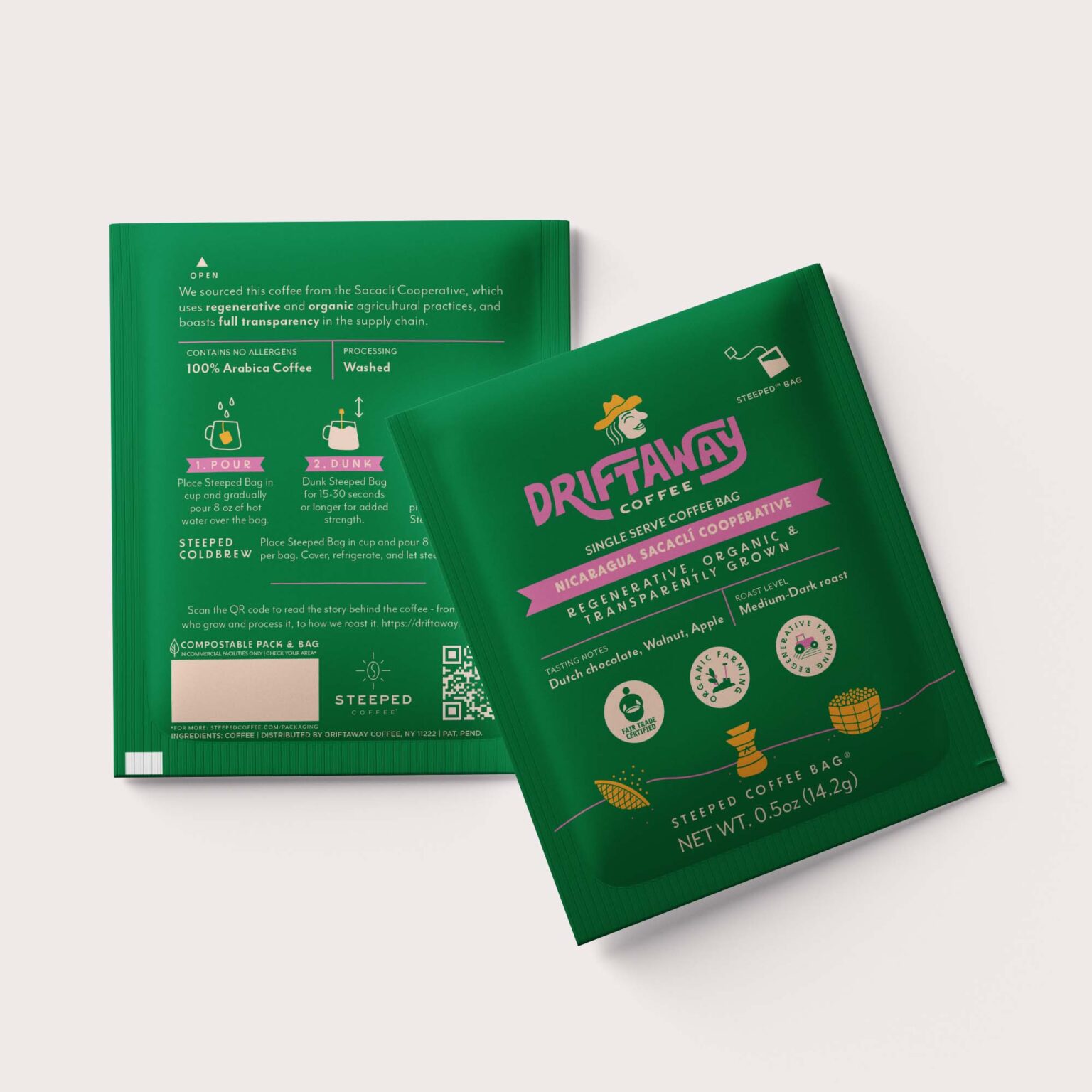 Single Serve Coffee Bag - Driftaway Coffee